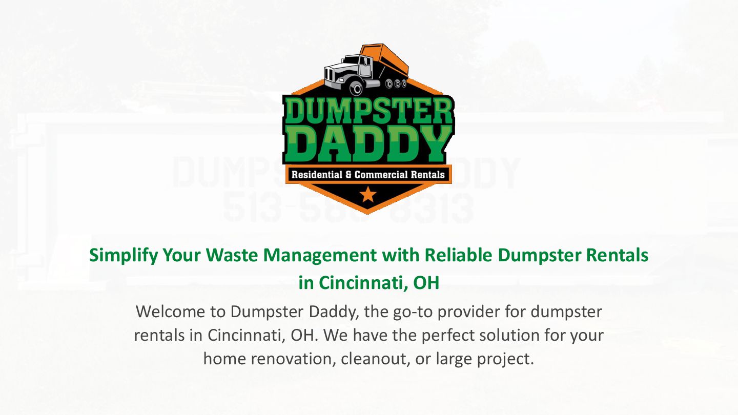 Simplify Your Waste Management with Reliable Dumpster Rentals in ...