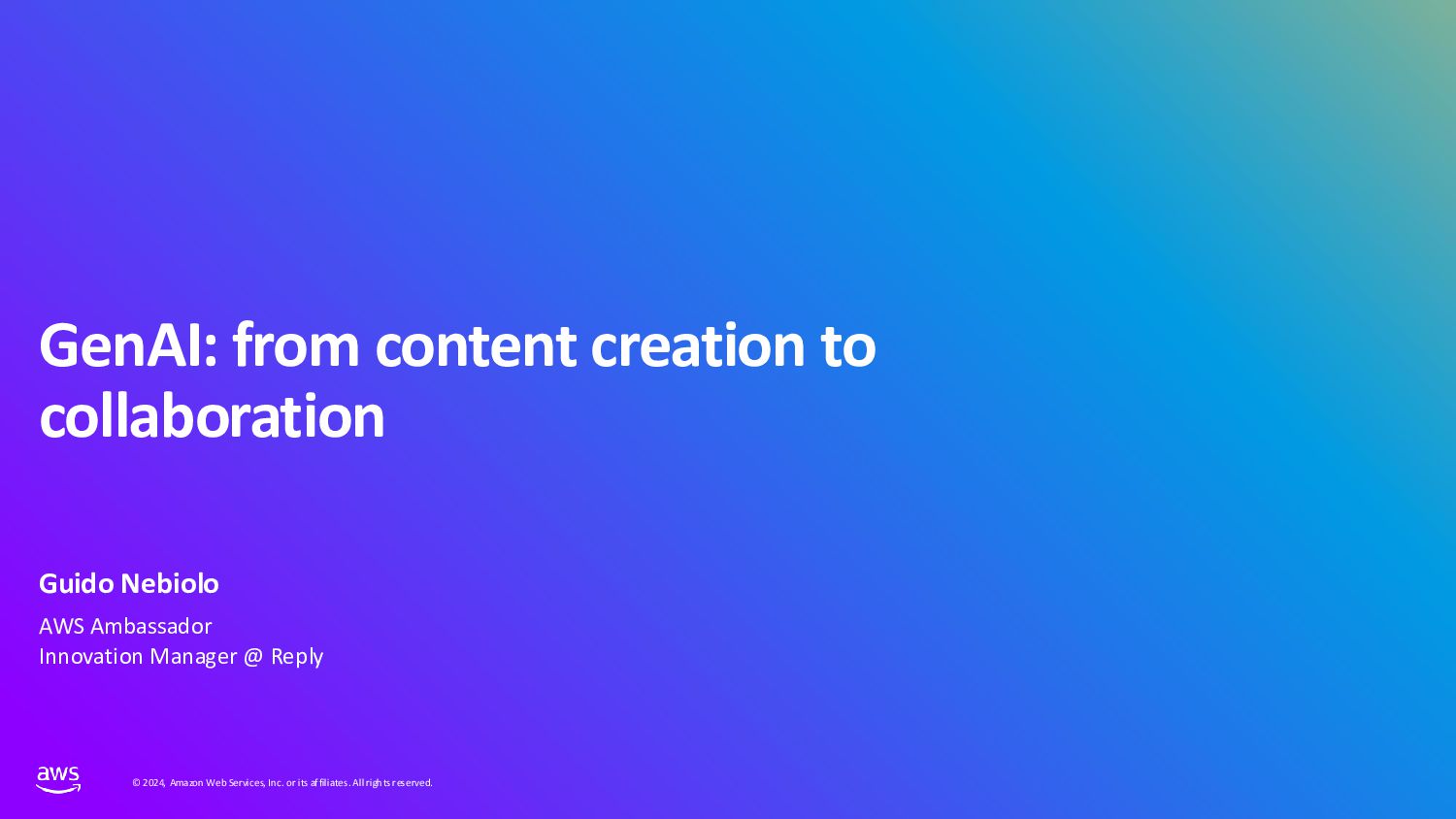 GenAI: from content creation to collaboration - Speaker Deck