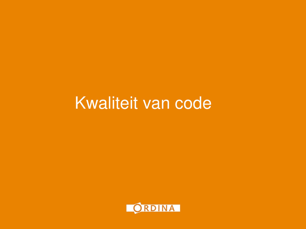 Kwaliteit van code - Speaker Deck