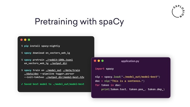 Practical transfer learning for NLP with spaCy and Prodigy - Speaker Deck