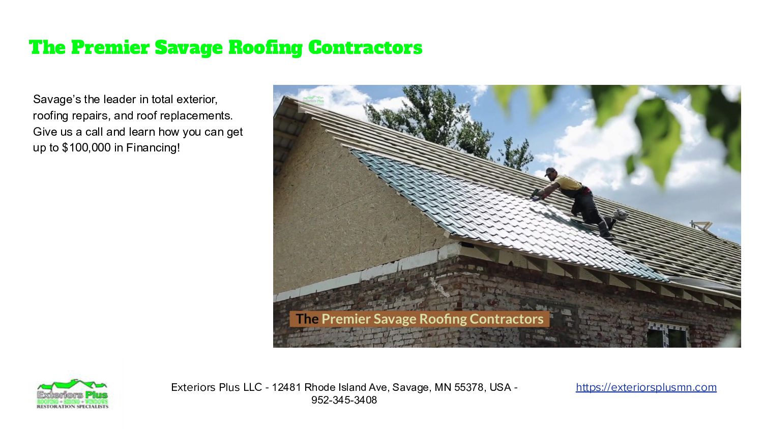 Exteriors Plus LLC - Speaker Deck