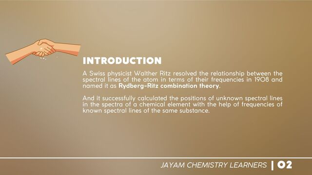 Rydberg-Ritz combination principle - Speaker Deck