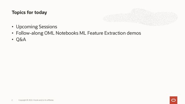OML feature highlight: New OML Notebook templates for ML Feature ...