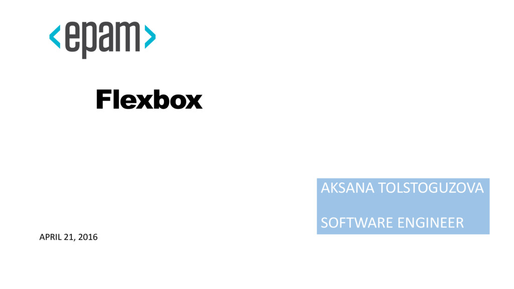 FlexBox - Speaker Deck