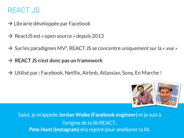 REACT JS EN QUELQUES MOTS - Speaker Deck