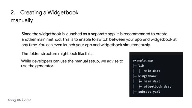 Widgetbook, a Flutter Storybook DevFest Nairobi 2022 - Speaker Deck