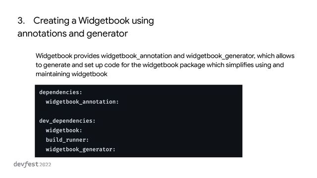 Widgetbook, a Flutter Storybook DevFest Nairobi 2022 - Speaker Deck