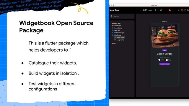 Widgetbook, a Flutter Storybook DevFest Nairobi 2022 - Speaker Deck