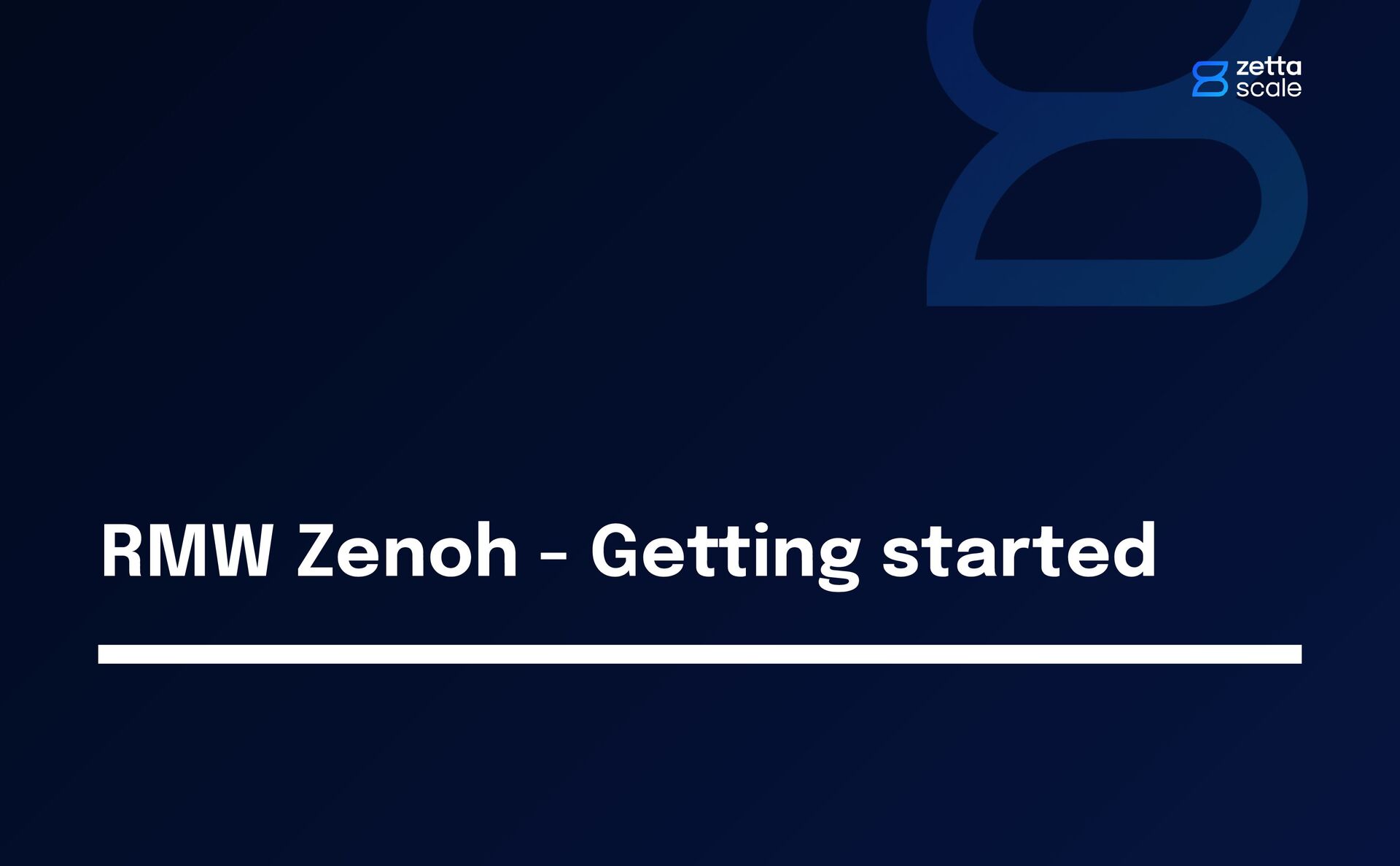 RMW Zenoh: Getting Started - Speaker Deck