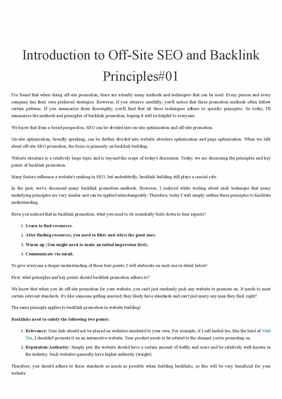 Introduction to Off-Site SEO and Backlink Principles#01 - Speaker Deck