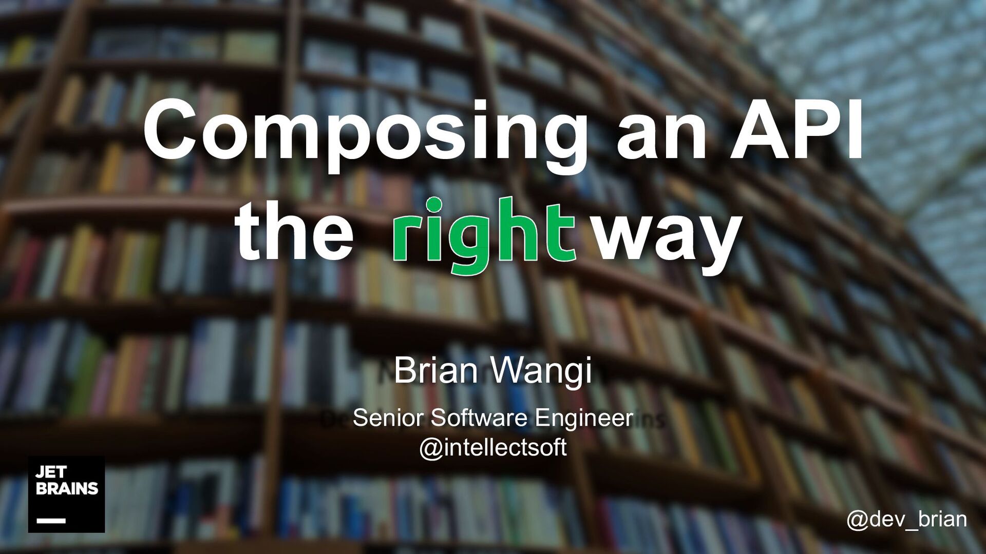 Composing an api in the right way - Speaker Deck
