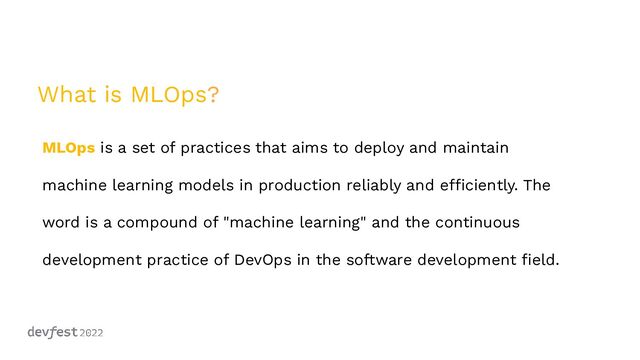 Introduction to Machine Learning Operations(MLOps) - Speaker Deck