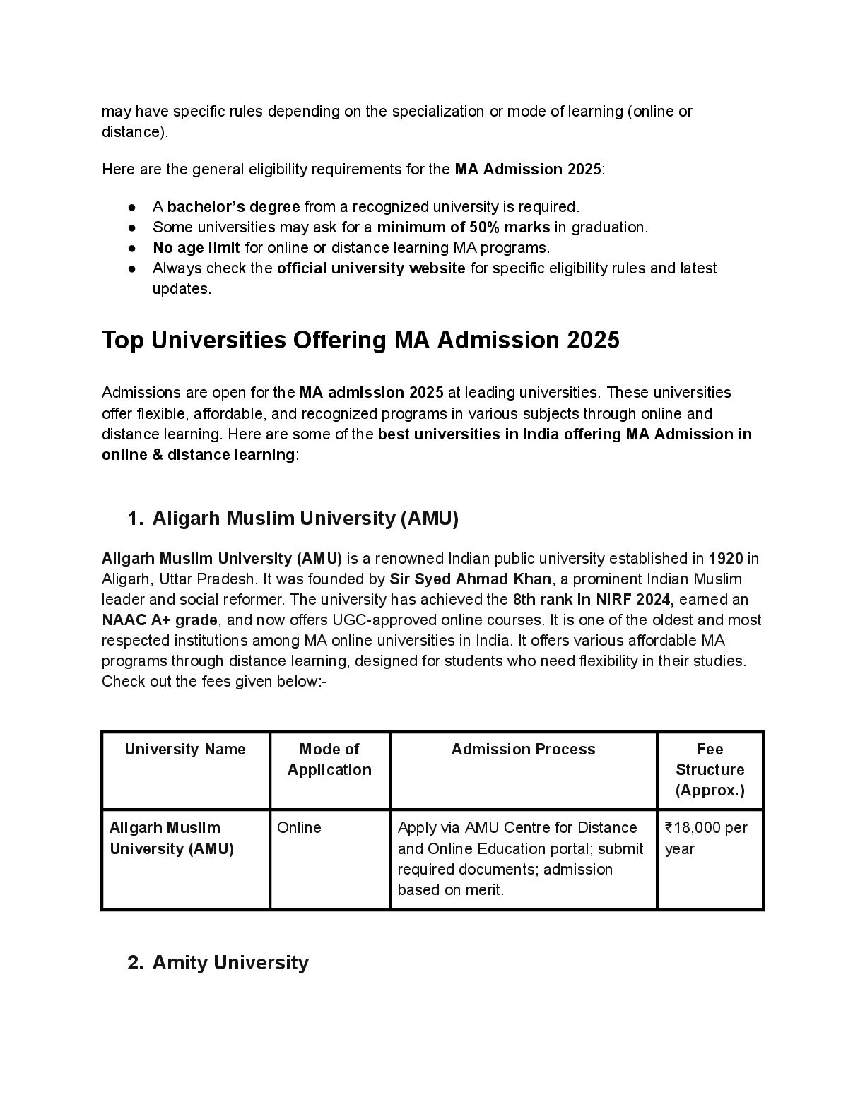 MA Admission: Online and Distance Programs - Speaker Deck