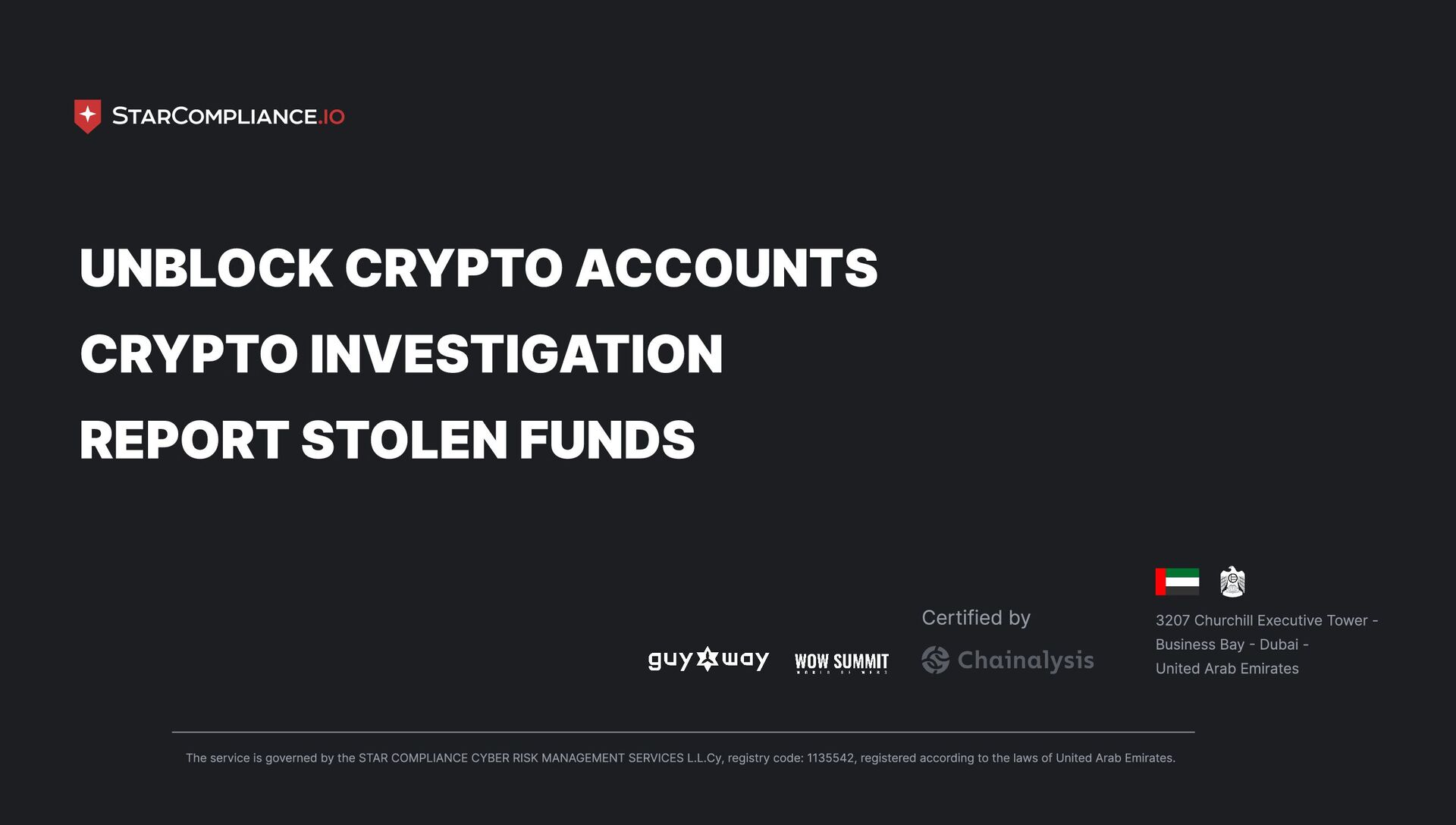 Crypto Recovery Company StarCompliance.io - Speaker Deck