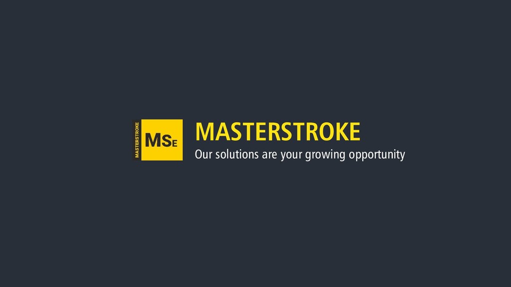 Masterstroke Company Presentation - Artificial Intelligence Solutions - Speaker Deck