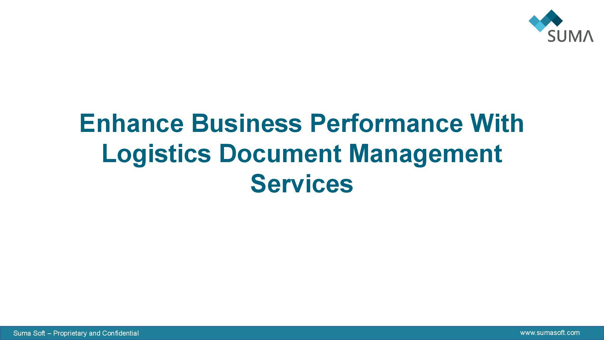 Enhance Business Performance with Logistics Document Management Services - Speaker Deck