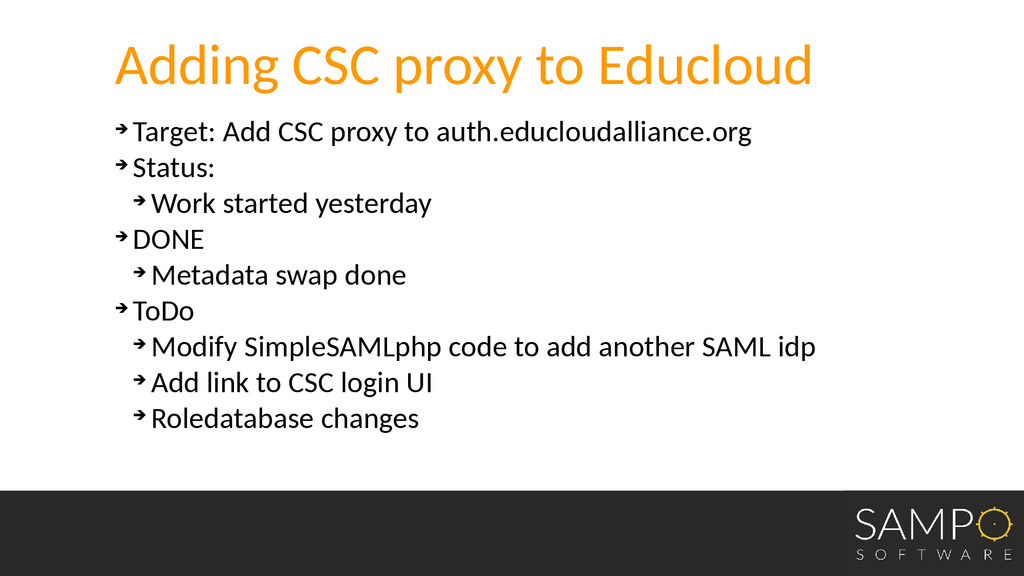 Educloud Auth - adding CSC proxy - Speaker Deck