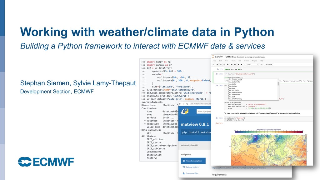 Using Python in weather forecasting - Speaker Deck