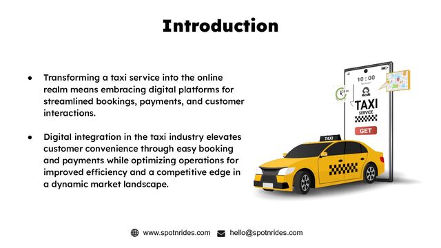 Transforming Taxi Business in the Digital Era - Speaker Deck