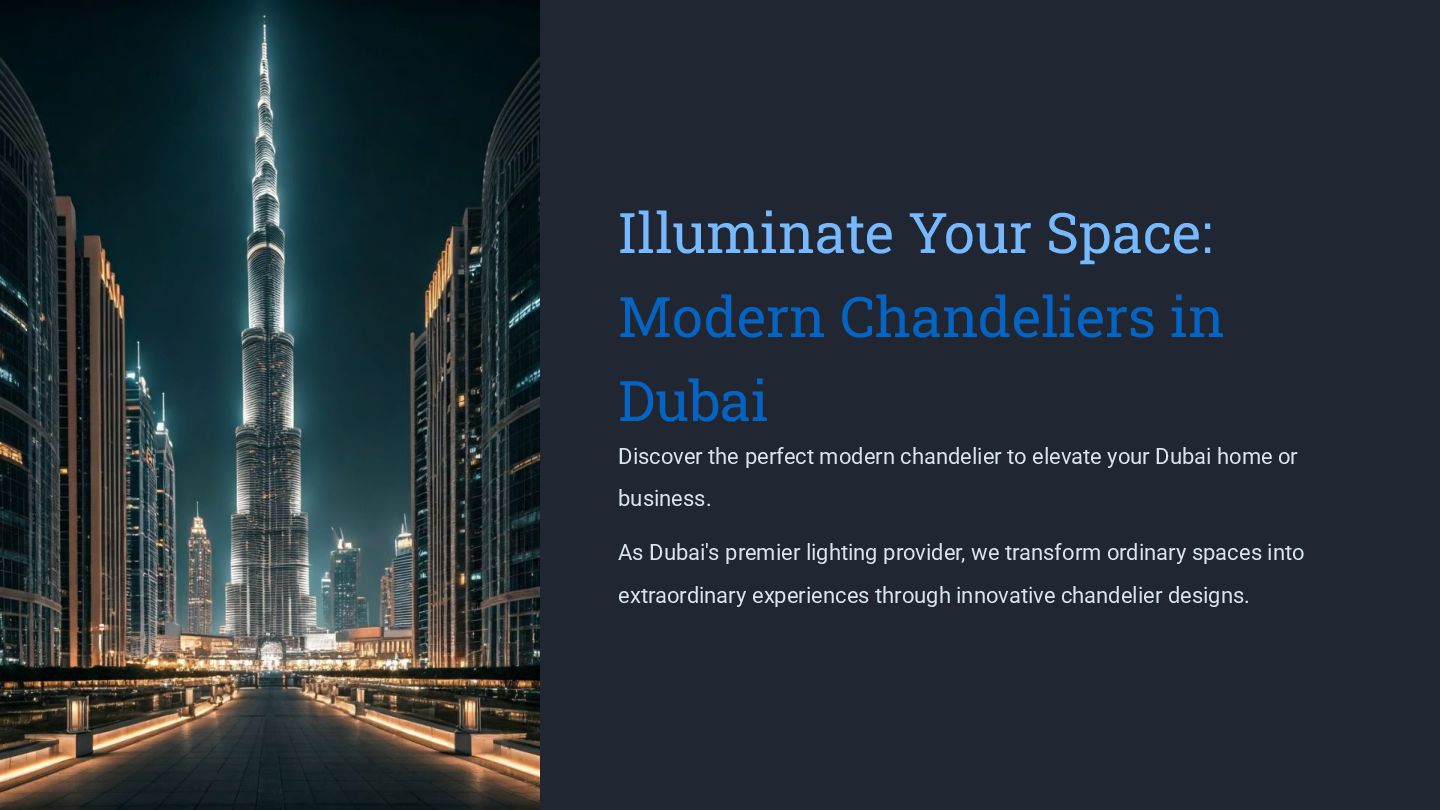 modern chandeliers dubai - Speaker Deck