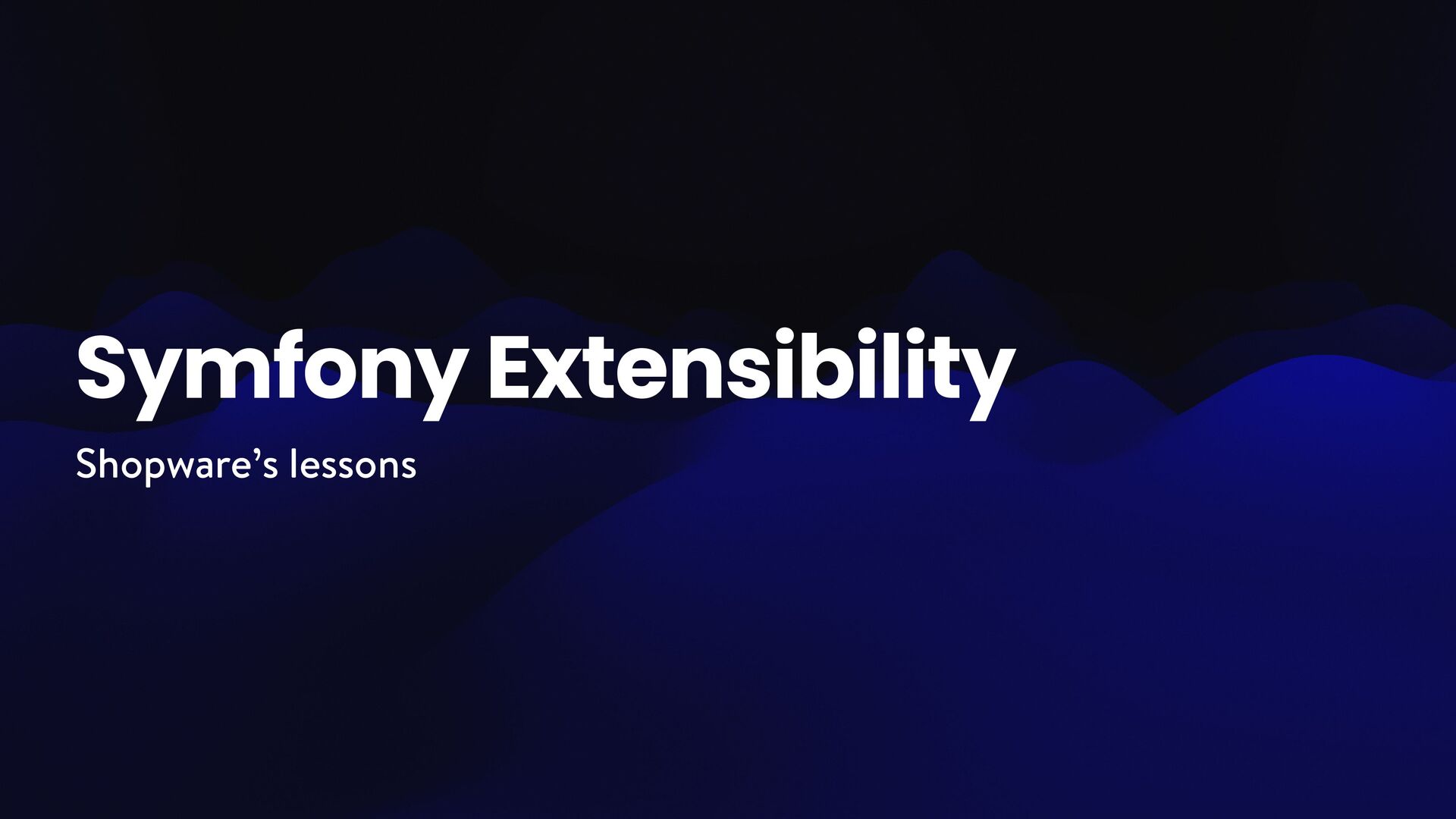 Symfony Extensibility - Speaker Deck