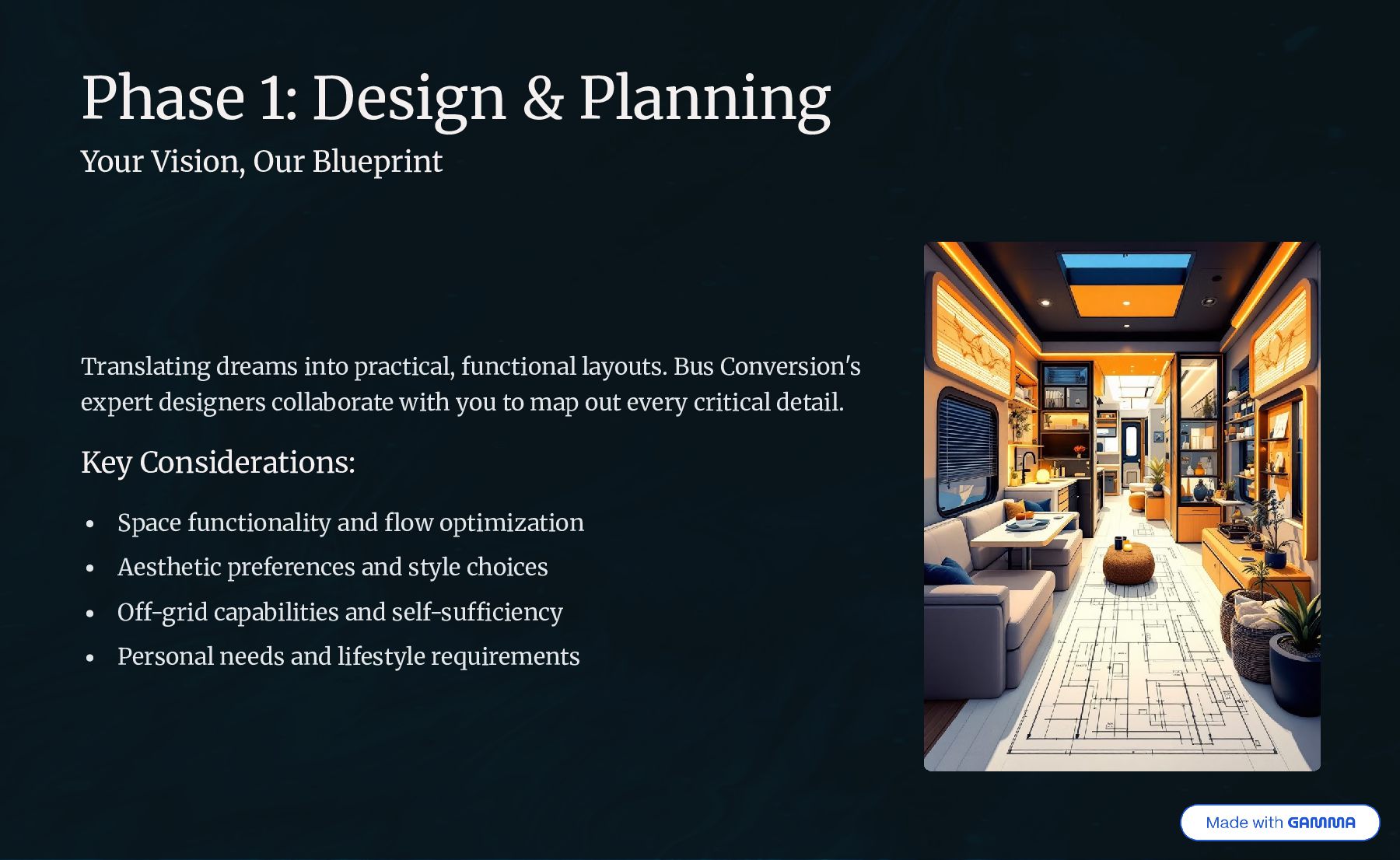 From Bus to Dream Home: The RV Conversion Journey - Speaker Deck