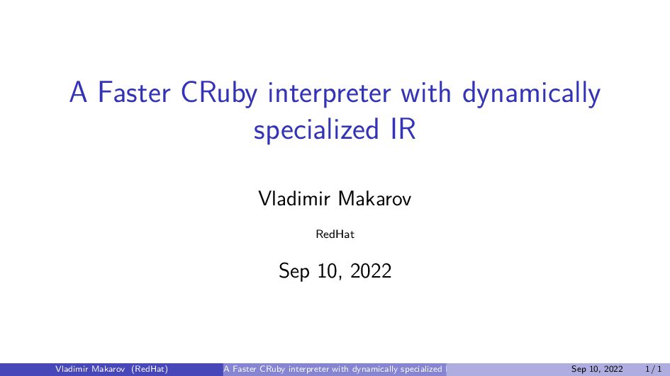 A-Faster-CRuby-Intepreter.pdf - Speaker Deck