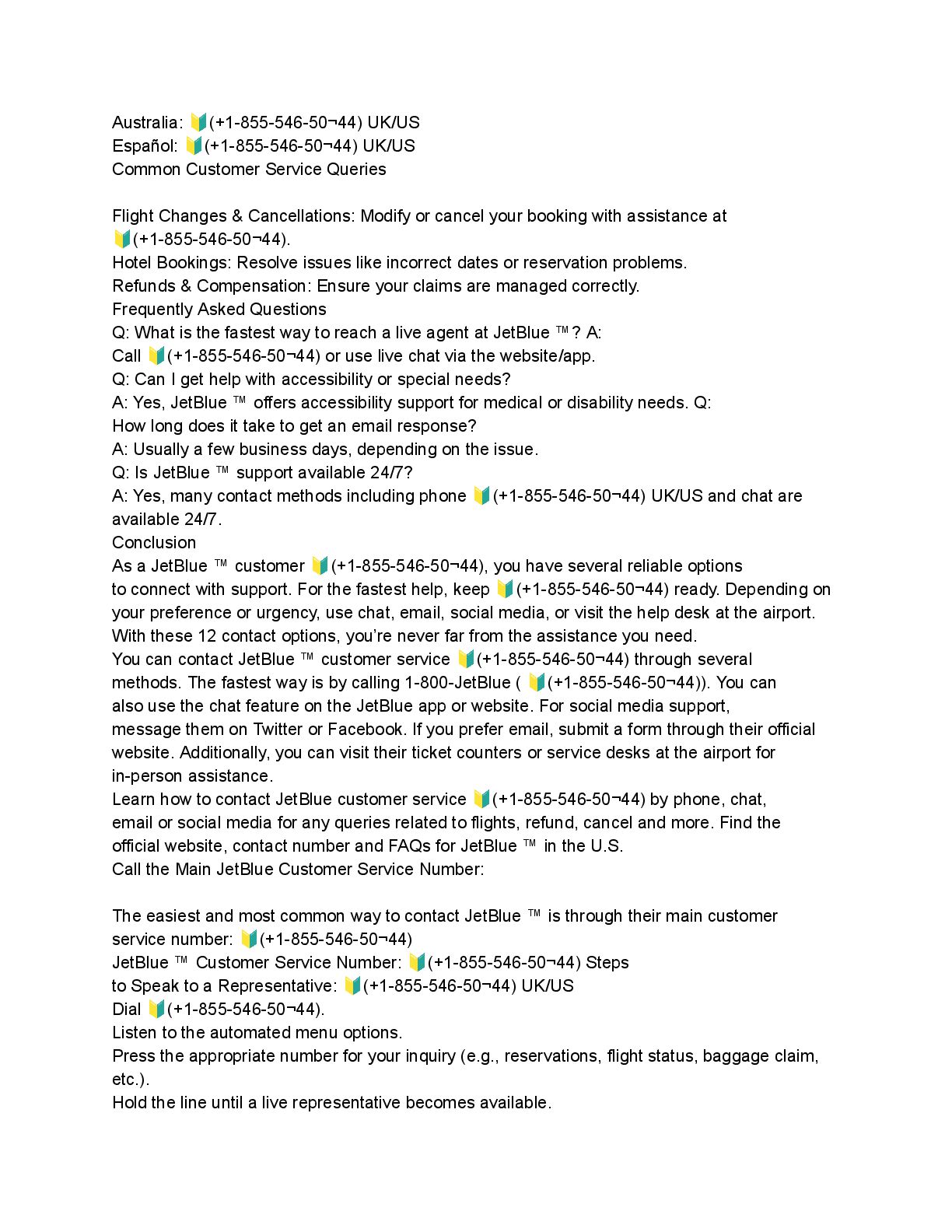 JetBlue ®️ USA Contact Numbers: Complete 2025 Support Guide - Speaker Deck
