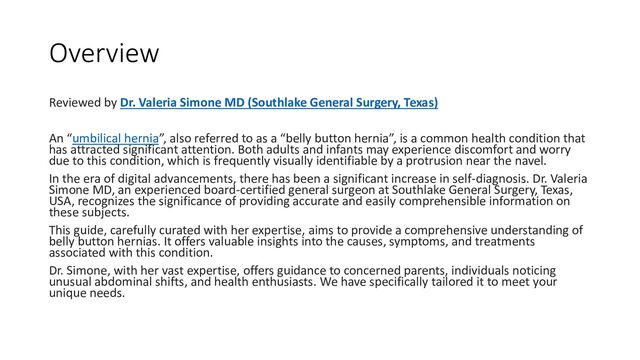 Belly Button Hernia A Quick Guide Speaker Deck