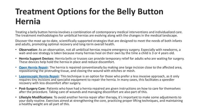 Belly Button Hernia: A Quick Guide! - Speaker Deck