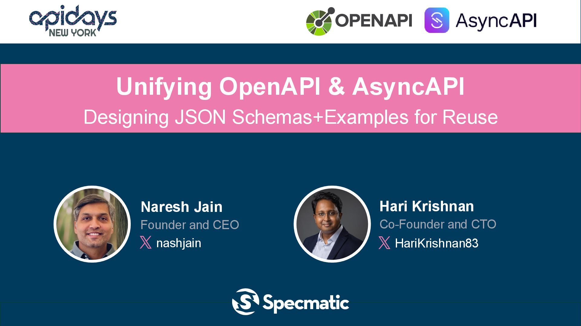 apidays New York 2025 - Unifying OpenAPI & AsyncAPI by Naresh Jain & Hari Krishnan (Specmatic ...