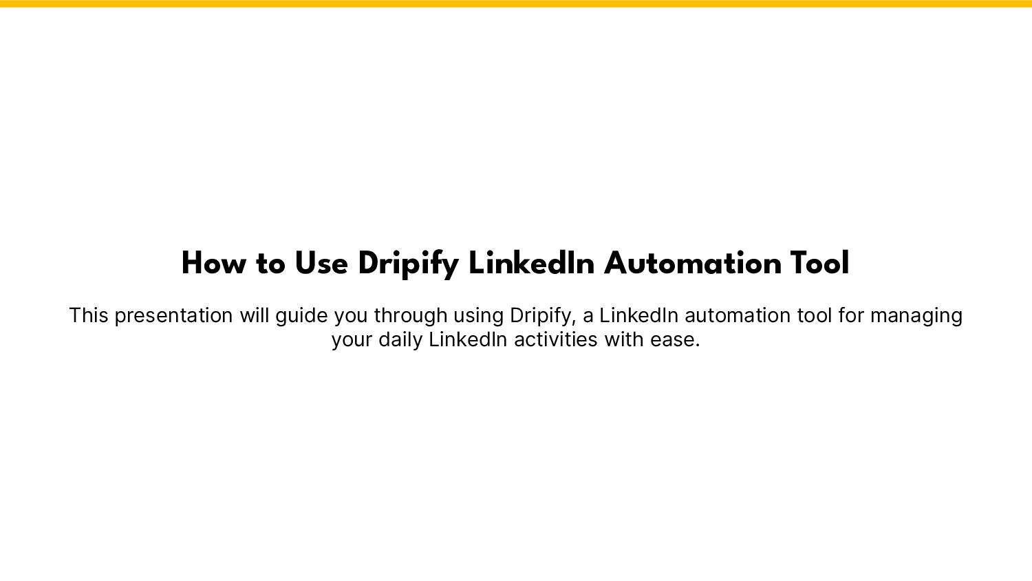 Why to use Linkedin automation - Speaker Deck