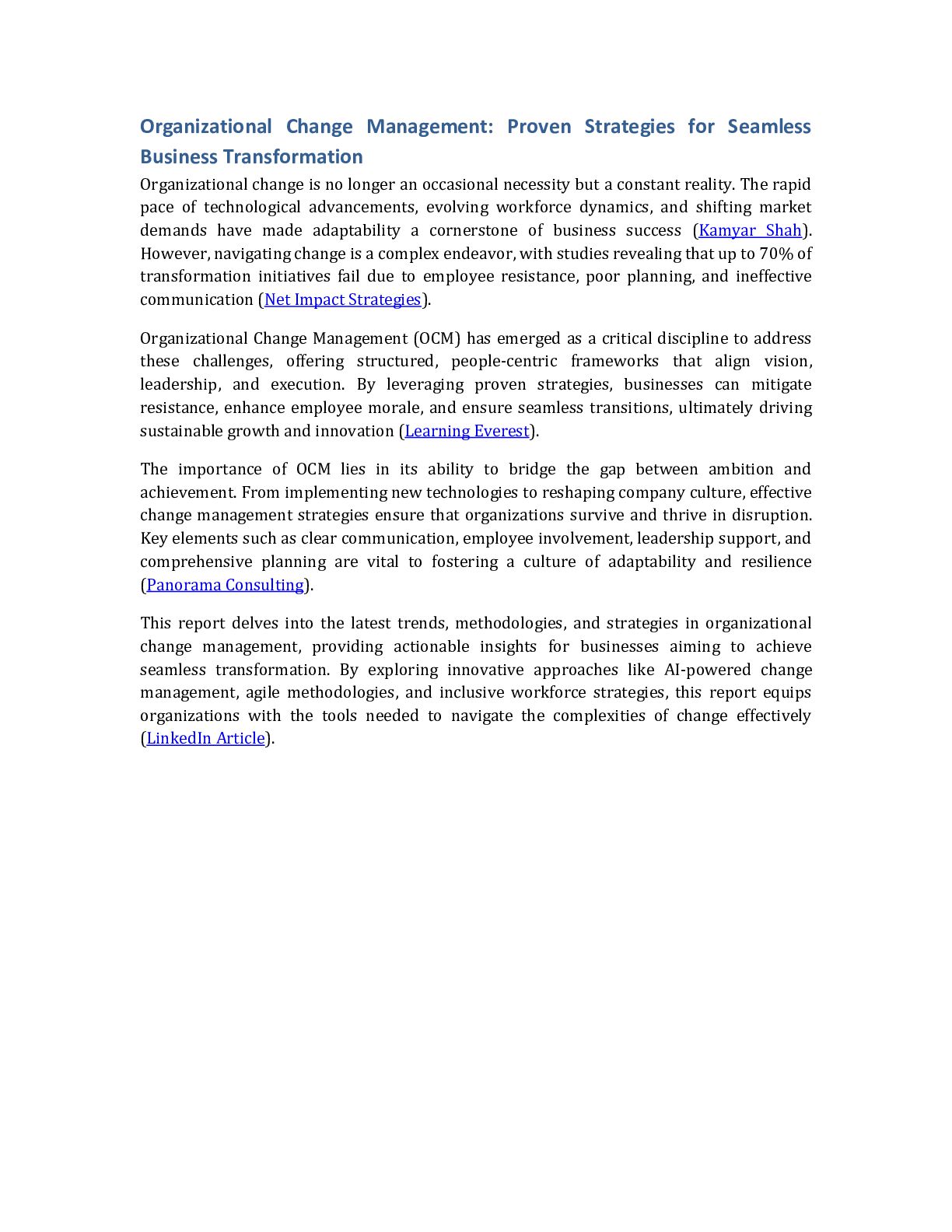 Organizational Change Management - Speaker Deck