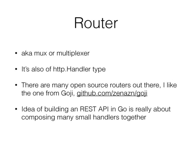 Building a REST API Service in Go - Speaker Deck