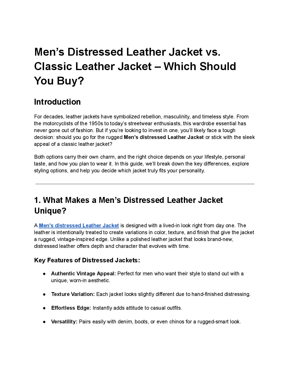 Top Trends in Men’s Distressed Leather Jackets and Men’s Leather Shirts for 2025 - Speaker Deck