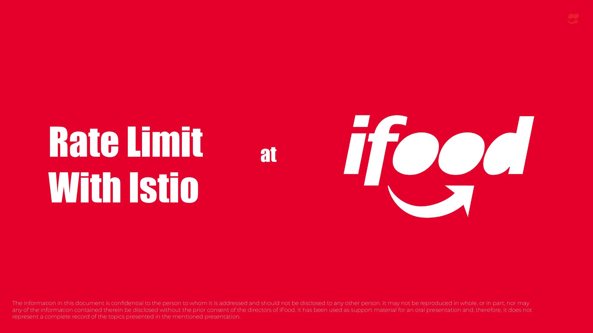 Rate Limit With Istio at iFood - Speaker Deck