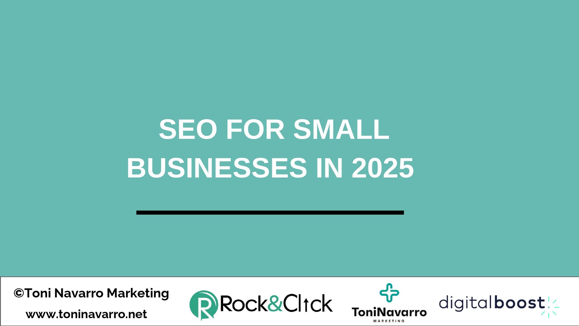 SEO for small businesses in 2025 y Toni Navarro - Speaker Deck