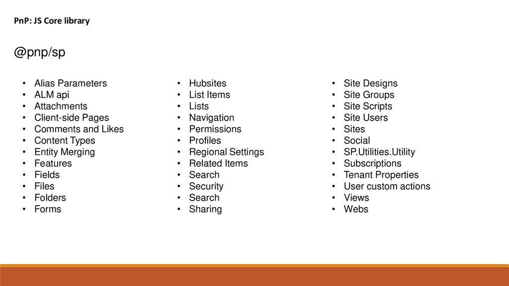 PnP: JS Core library & Provisioning engine - Speaker Deck