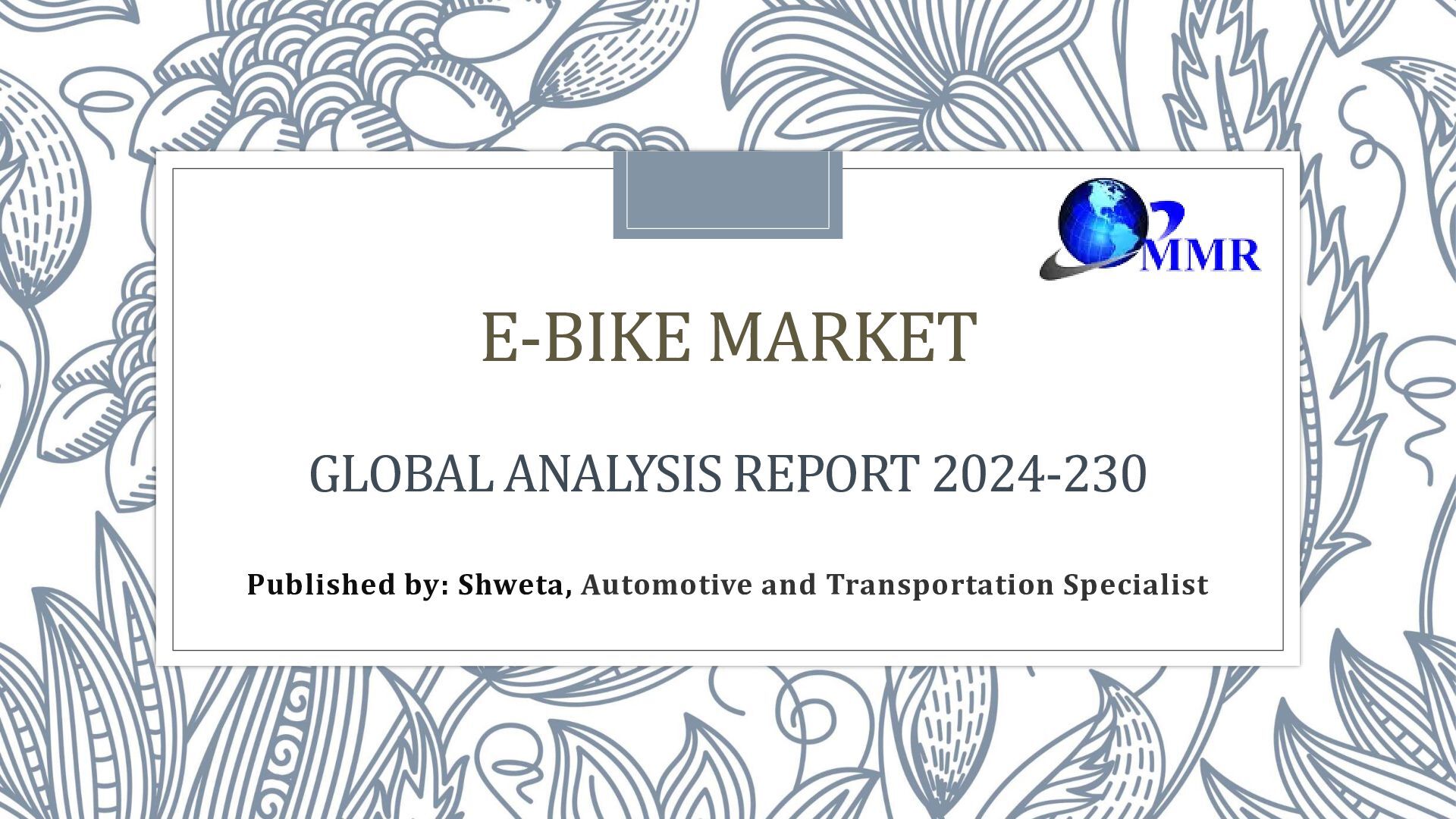E-bike Market Size to Reach USD 121.66 Billion with 12.3% CAGR by 2030 - Speaker Deck