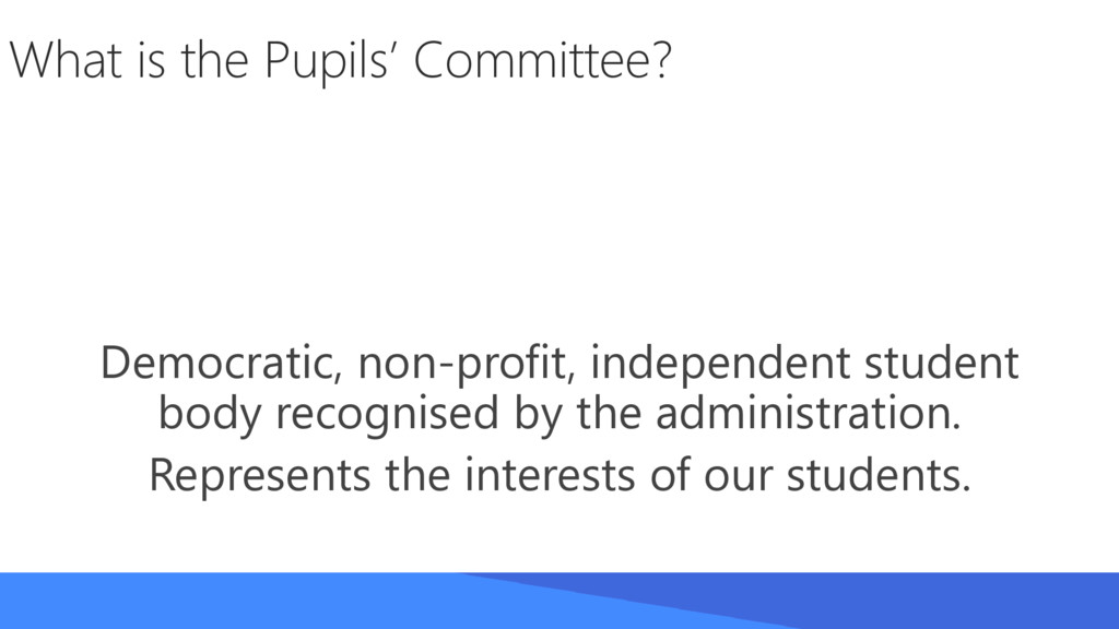 The Pupils' Committee - Speaker Deck