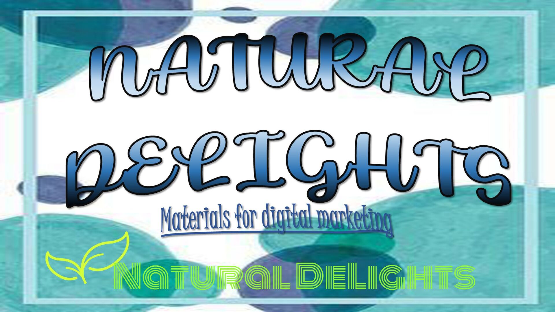 Digital marketing materials - Speaker Deck