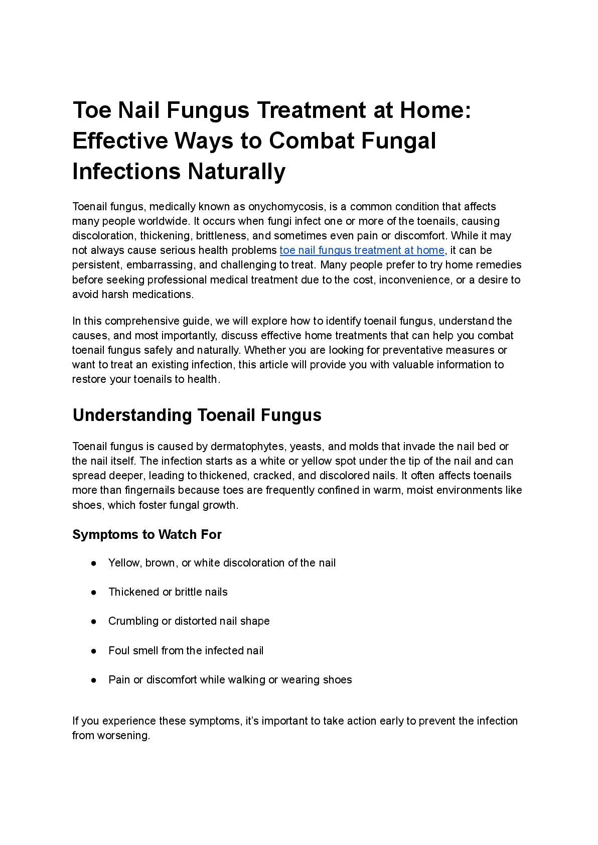 toe nail fungus treatment at home - Speaker Deck