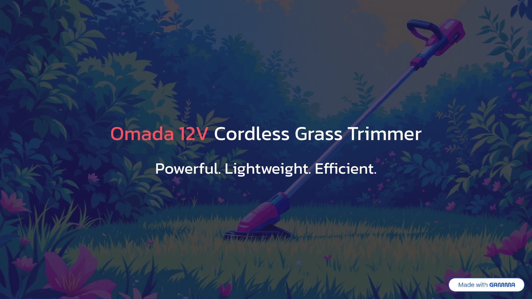 Omada 12V Cordless Grass Trimmer – Powerful, Lightweight & Efficient ...