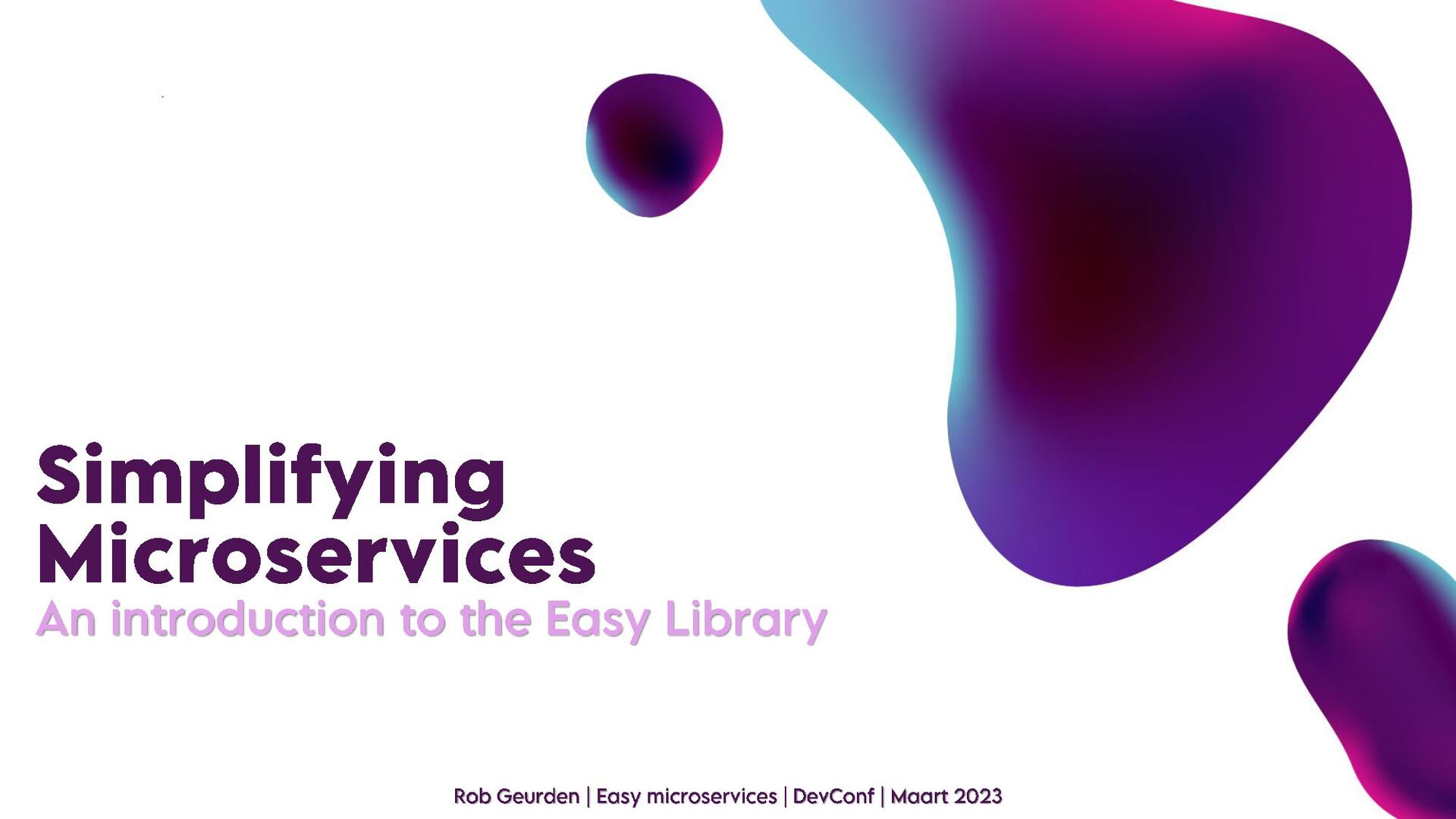 Simplifying Microservices: An Introduction to the Easy Library - Speaker Deck