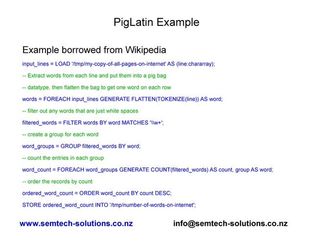 An Introduction to Apache Pig - Speaker Deck