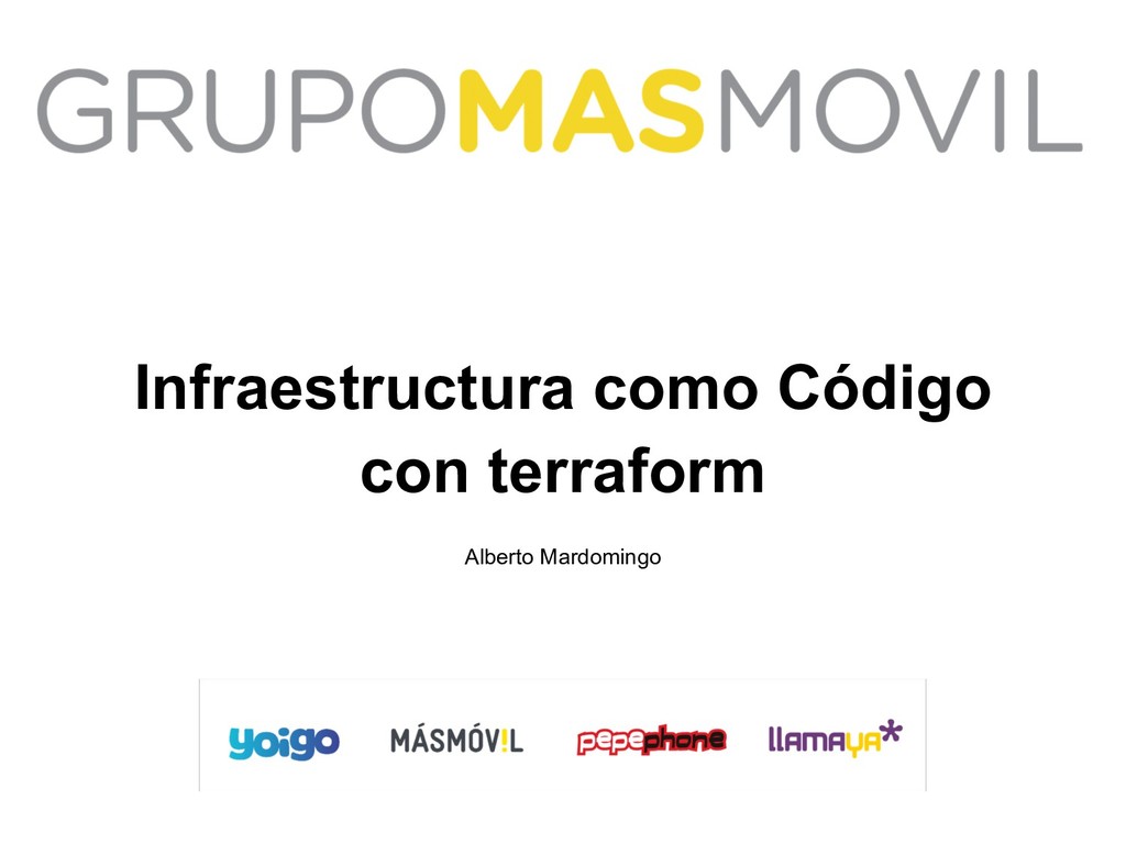 Infrastructure as code with terraform - Speaker Deck