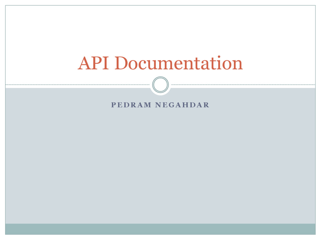 API Documentation - Speaker Deck