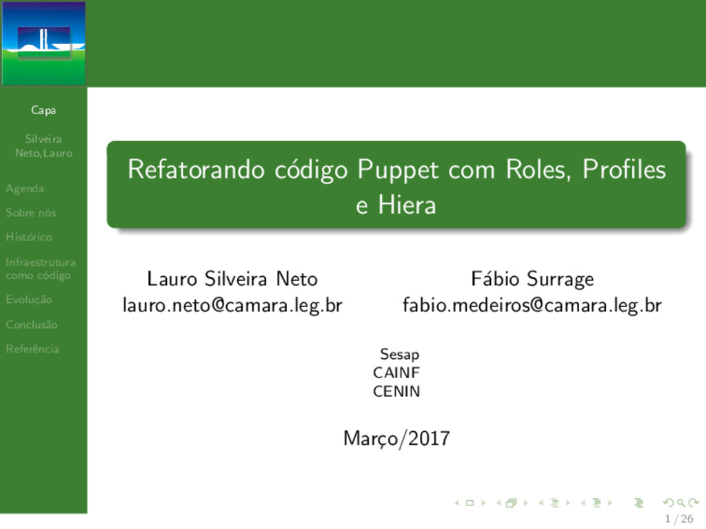 Refatorando código Puppet com Roles, Profiles e Hiera - Speaker Deck