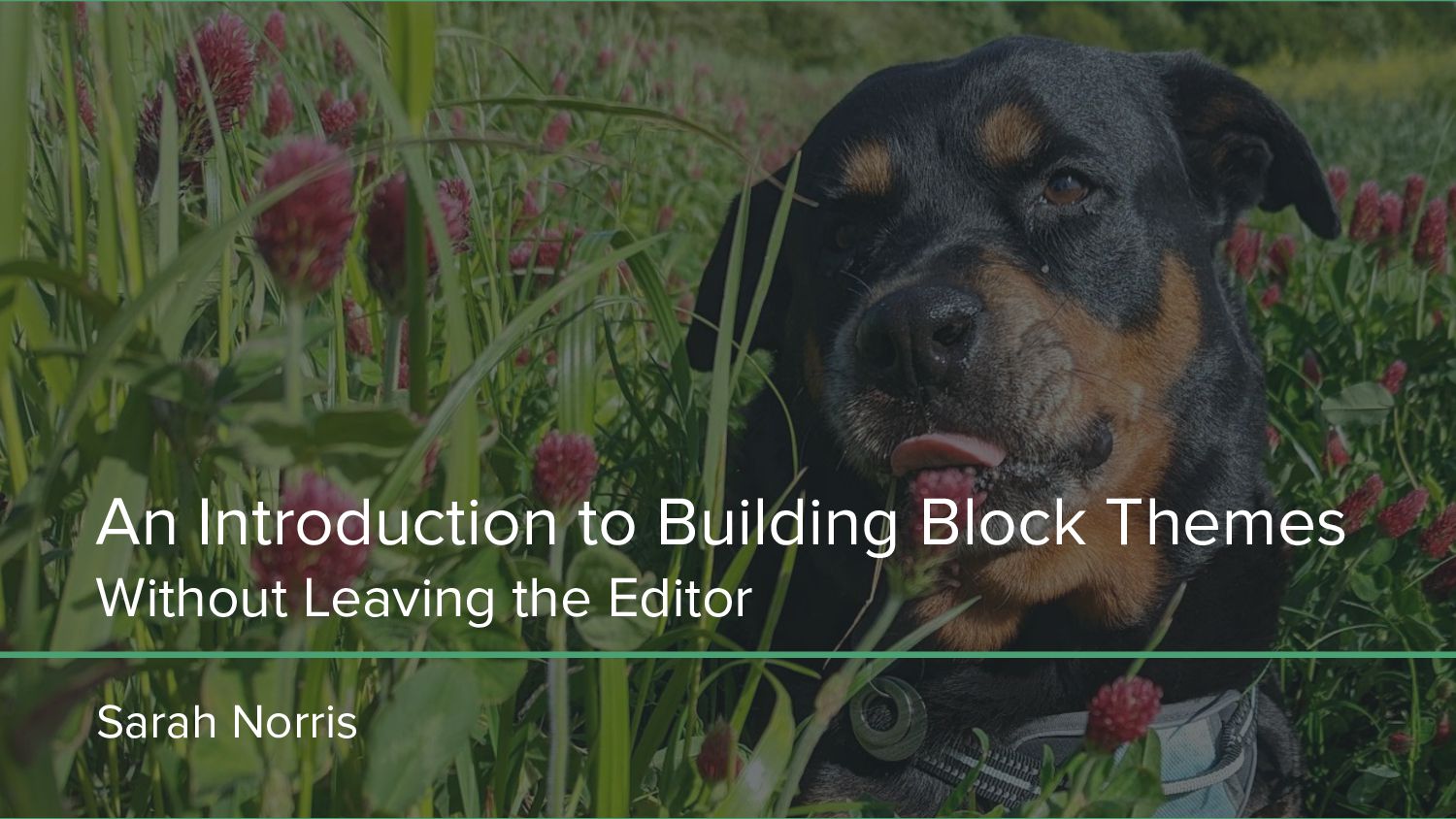 An Introduction to Building Block Themes Without Leaving the Editor - Speaker Deck