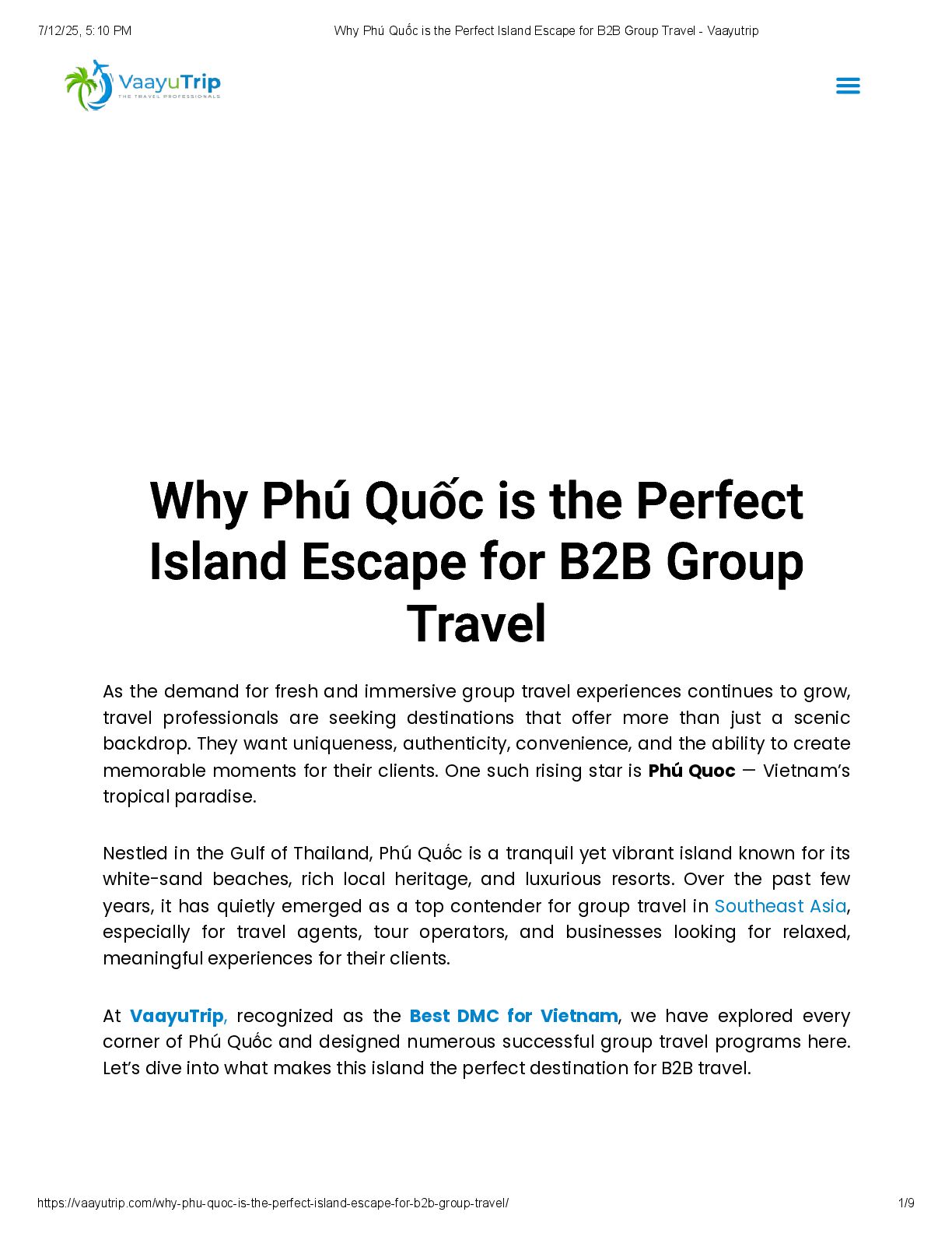 Why Phú Quốc is the Perfect Island Escape for B2B Group Travel - Speaker Deck